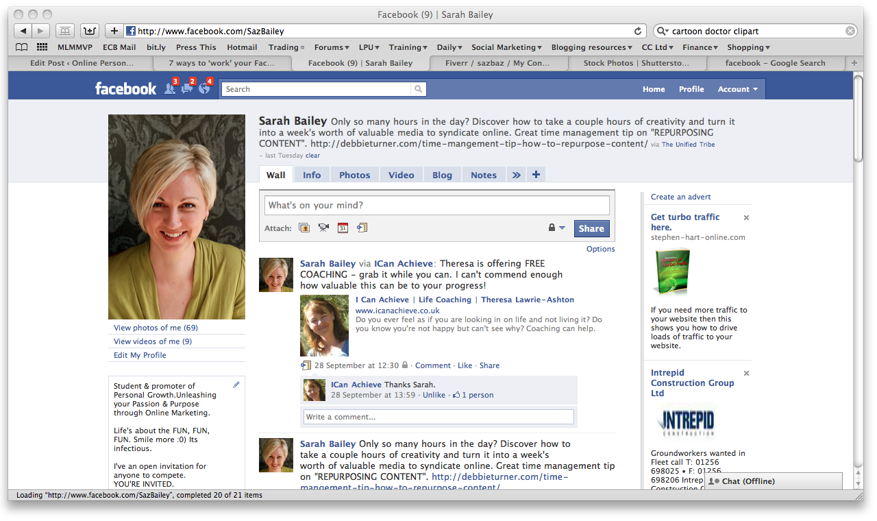 7 ways to 'work' your Facebook Profile for online business - sazbailey ...